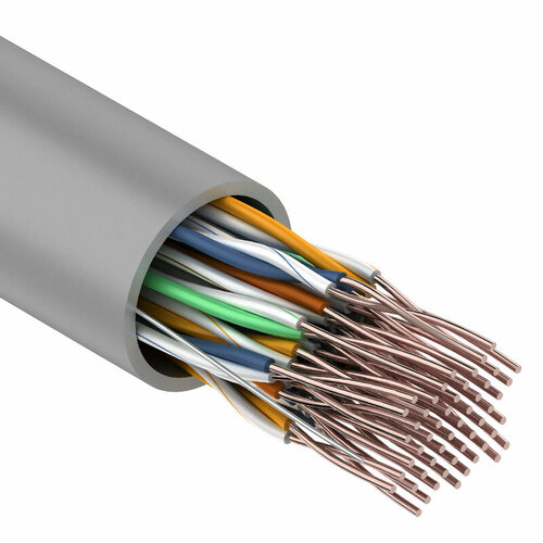 Кабель витая пара Rexant UTP 25PR, 24AWG, медь, CAT5, бухта 305 м