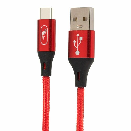 Кабель USB - Type-C SKYDOLPHIN S55T, red, 1 шт.