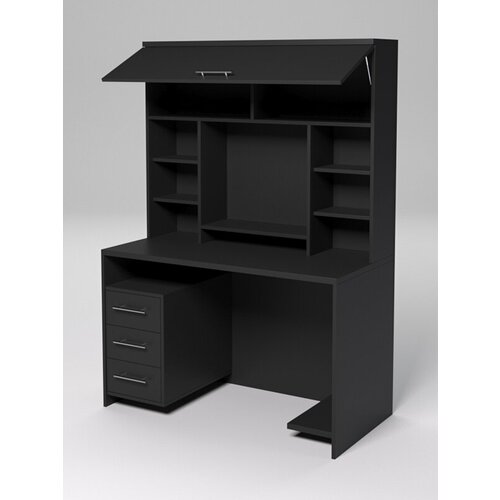 Компьютерный стол "менеджер" №59, Черный 120 x 60 x 170 см