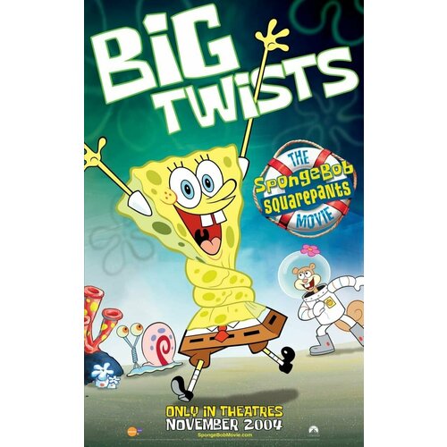 Плакат, постер на холсте Губка Боб квадратные штаны (SpongeBob SquarePants). Размер 30 х 42 см
