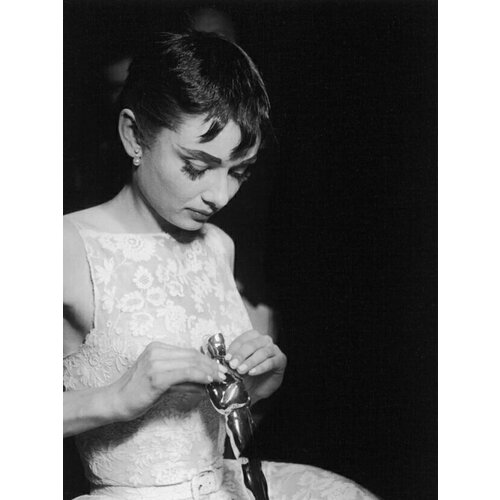 Плакат, постер на бумаге Audrey Hepburn/Одри Хепбёрн/винтажный/ретро. Размер 42 на 60 см