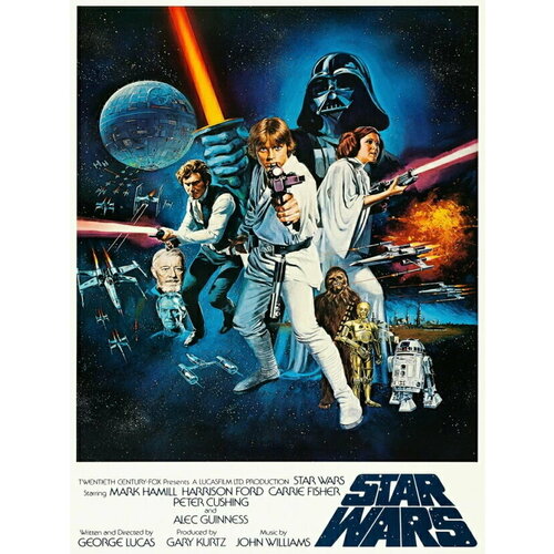 Плакат, постер на бумаге Star Wars/Звездные войны/винтажный/ретро. Размер 60 х 84 см