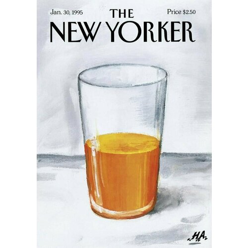 Плакат, постер на бумаге The New Yorker (Jan. 30, 1995). Размер 21 на 30 см