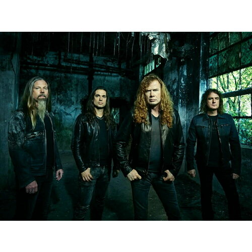 Плакат, постер на холсте Megadeth/музыкальные/поп исполнитель/артист/поп-звезда/группа. Размер 21 х 30 см