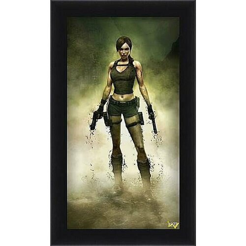 Плакат, постер на холсте Lara Croft-Лара крофт. Размер 30 х 42 см