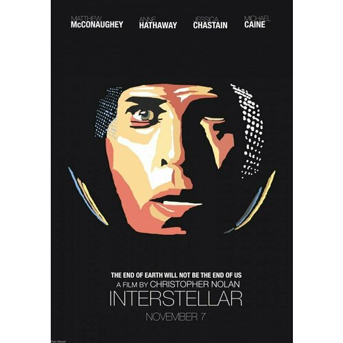 Плакат, постер на холсте Interstellar/Интерстеллар. Размер 42 х 60 см