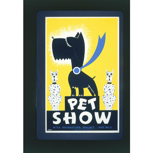 Плакат, постер на бумаге Выставка собак. Размер 60 х 84 см