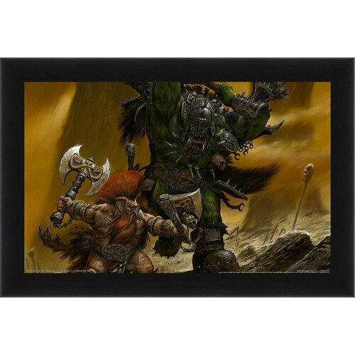 Плакат, постер на бумаге Warhammer Online: Age Of Reckoning. Размер 21 х 30 см