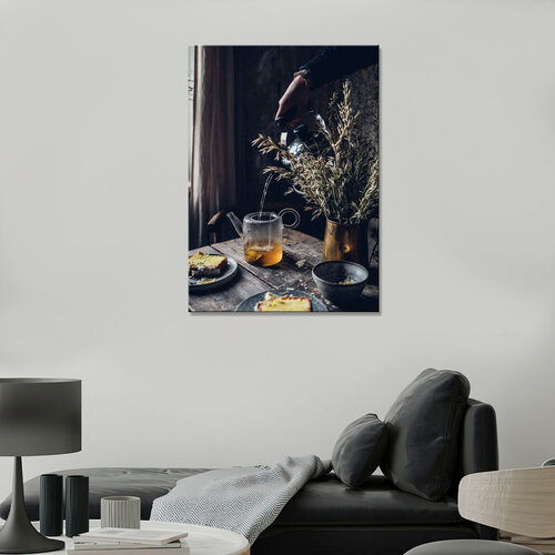 Картина/Картина на холсте для интерьера/Картина на стену/Картина для кухни/ - Чаепитие2 60х80