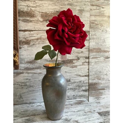 Искусственные цветы Бархатная роза красная 58 см Karlsbach