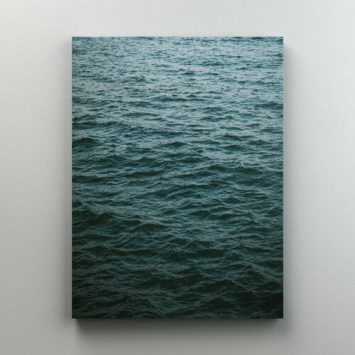 Интерьерная картина на холсте "Синее море" моря и океаны, размер 45x60 см