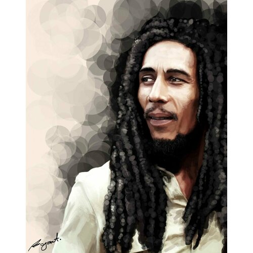 Плакат, постер на холсте Bob Marley/Боб Марли-Картина. Размер 42 х 60 см