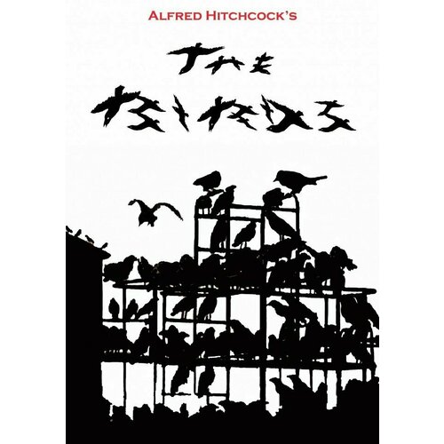 Плакат, постер на бумаге The Birds/Птицы. Размер 42 х 60 см