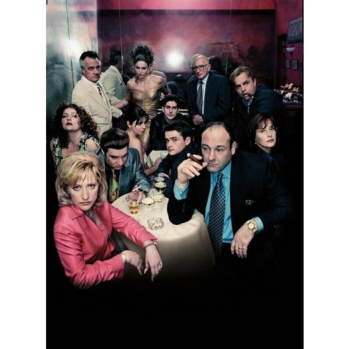 Плакат, постер на холсте Клан Сопрано (The Sopranos), Тимоти Ван Паттен, Джон Паттерсон, Аллен Култер. Размер 21 х 30 см