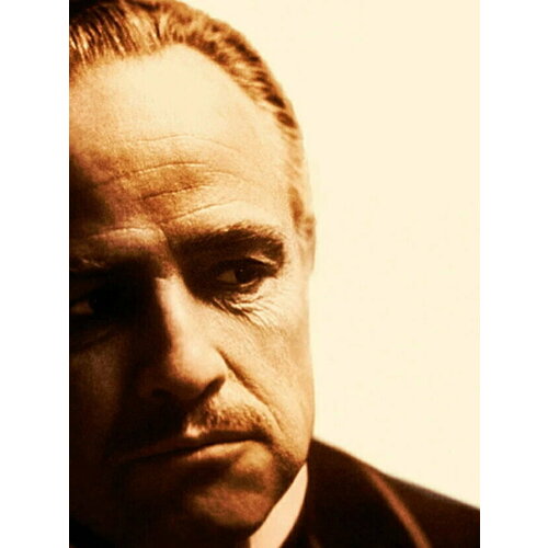 Плакат, постер на холсте The Godfather/Крестный отец-Вито Корлеоне/искусство/арт/абстракция/творчество. Размер 21 х 30 см