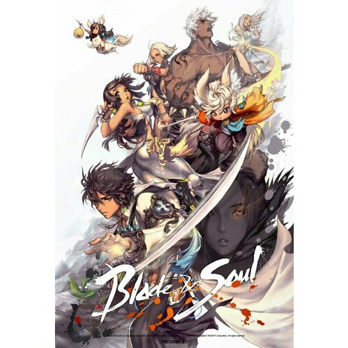 Плакат, постер на бумаге Blade Soul/Клинок и душа. Размер 42 на 60 см