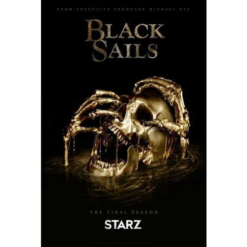 Плакат, постер на бумаге Черные паруса (Black Sails), Стив Бойум, Нил Маршалл, Сэм Миллер. Размер 42 х 60 см