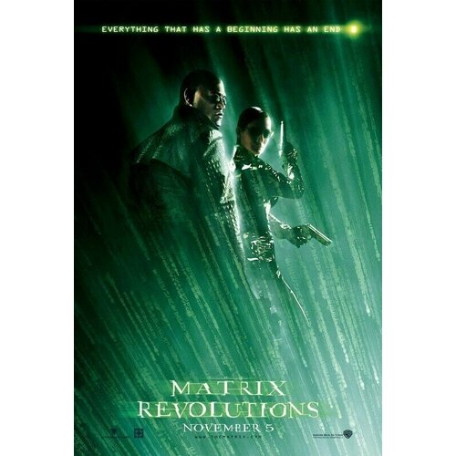 Плакат, постер на бумаге Матрица: Революция (The Matrix Revolutions), Энди Вачовски, Лана Вачовски. Размер 21 х 30 см