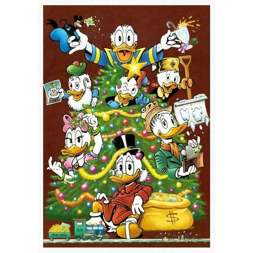 Плакат, постер на бумаге Donald Duck, Дональд Дак, . Размер 21 х 30 см