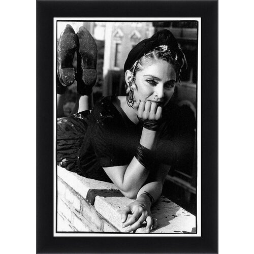 Плакат, постер на холсте Мадонна-194. Размер 21х30 см