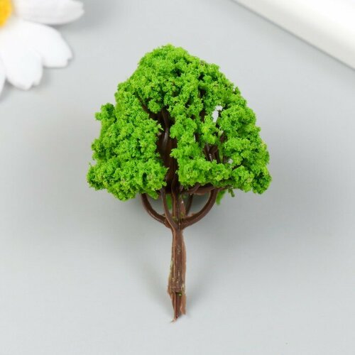 Искусственное растение для творчества пластик "Зелёное дерево" 6 см