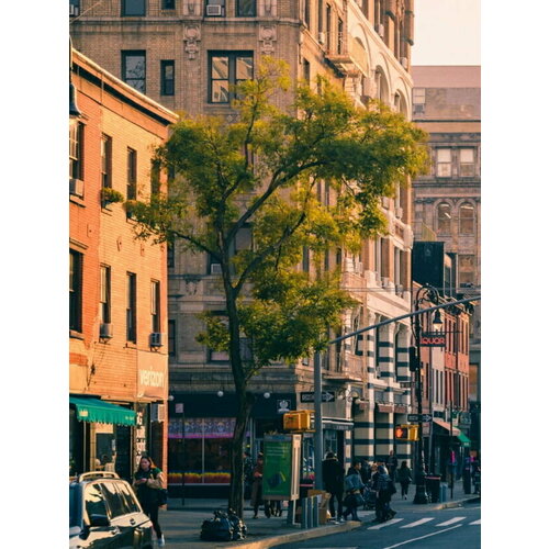 Плакат, постер на бумаге New York (Модульные постеры №2)-1/Нью Йорк/искусство/арт/абстракция/творчество. Размер 21 х 30 см