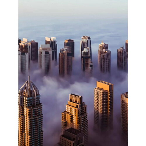 Плакат, постер на холсте Dubai (Модульные постеры)-2/Дубаи/искусство/арт/абстракция/творчество. Размер 21 х 30 см