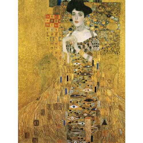 Плакат, постер на холсте Gustav Klimt/Portrait of Adele Bloch Bauer/искусство/арт/абстракция/творчество. Размер 42 на 60 см