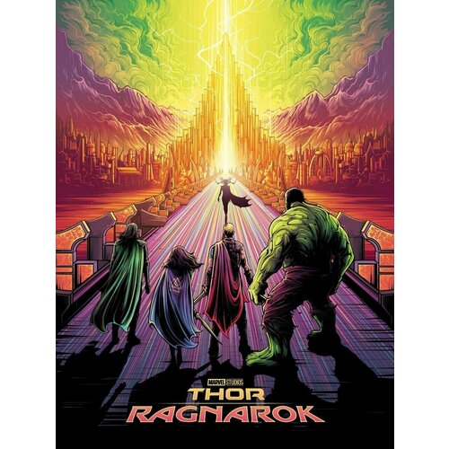 Плакат, постер на холсте Тор: Рагнарек (Thor: Ragnarok, 2017г). Размер 21 х 30 см