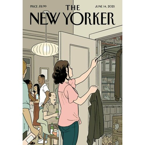 Плакат, постер на бумаге The New Yorker (June 14, 2021). Размер 21 х 30 см