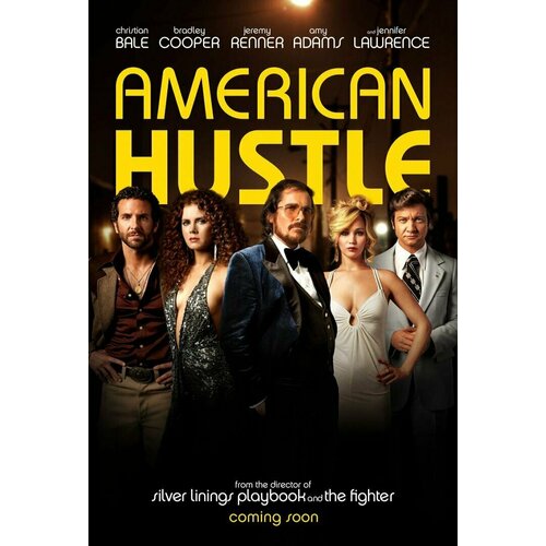 Плакат, постер на бумаге American Hustle/Афера по Американски. Размер 21 х 30 см