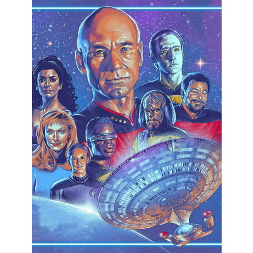 Плакат, постер на холсте Star Trek/Звездный путь/искусство/арт/абстракция/творчество. Размер 21 х 30 см