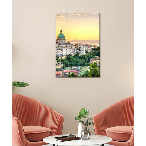 Картина/Картина на холсте для интерьера/Картина на стену/Картина для кухни/ - неаполь город В италии 50х70