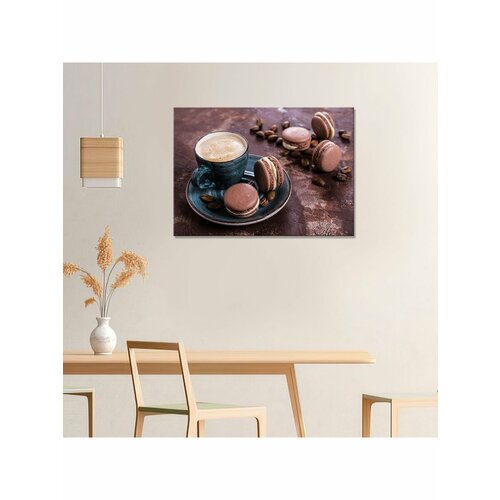 Картина на холсте с подрамником Кофе и печенье 4 60х80