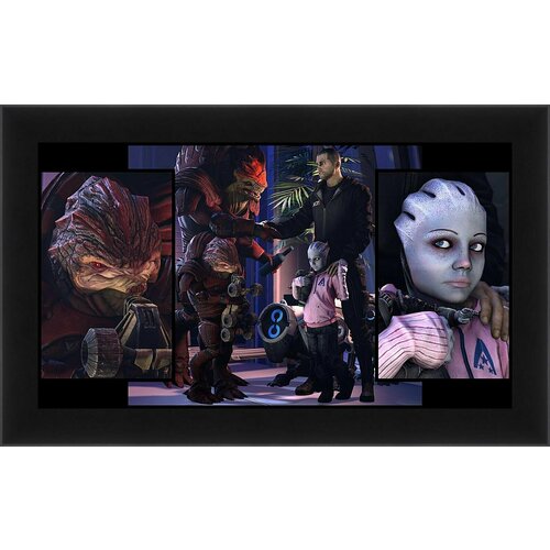 Плакат, постер на бумаге Mass Effect. Размер 60х84 см
