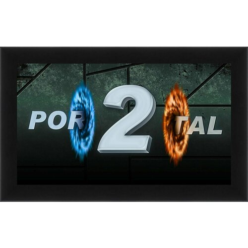 Плакат, постер на бумаге Portal 2. Размер 60х84 см