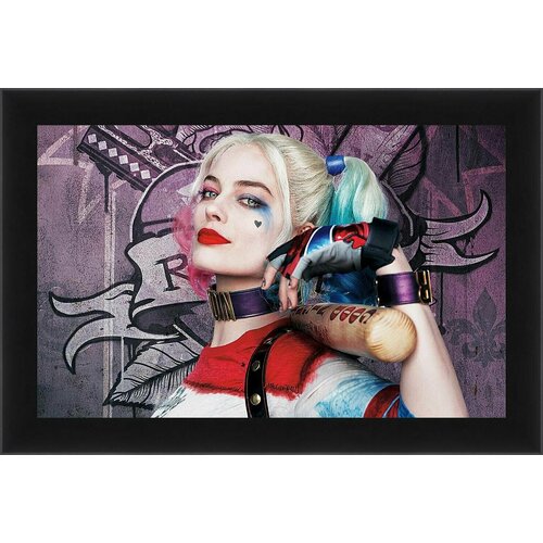 Плакат, постер на холсте Харли Квинн (Harley Quinn), Марго Робби. Размер 42 х 60 см