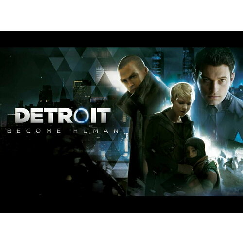 Плакат, постер на бумаге Detroit: Become Human/Детройт/игровые/игра/компьютерные герои персонажи. Размер 30 х 42 см