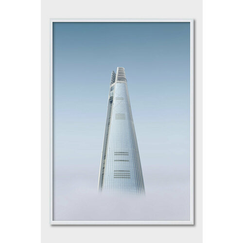Постер для интерьера Postermarkt, 30х40 см в белой рамке, постер Архитектура #20
