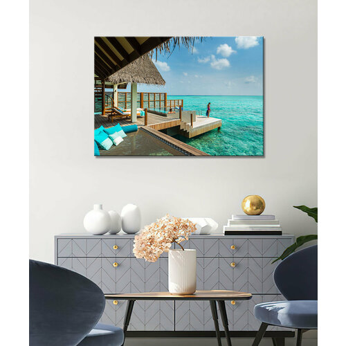 Картина/Картина на холсте для интерьера/Картина на стену/Картина для кухни/ - Мальдивы (24) 20х30