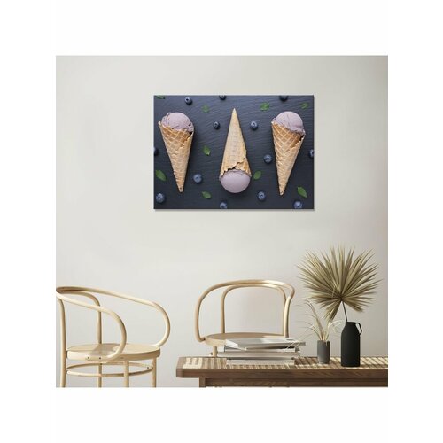 Картина на холсте с подрамником мороженое 7 30х40