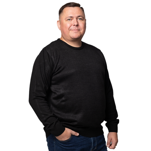 Пуловер Turhan, размер 4 XL, черный