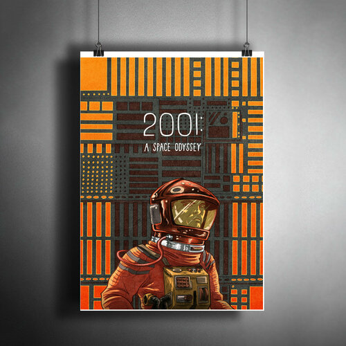 Постер плакат для интерьера "Фильм 2001 год: Космическая одиссея. 2001: A Space Odyssey"/ Декор дома, офиса, комнаты A3 (297 x 420 мм)