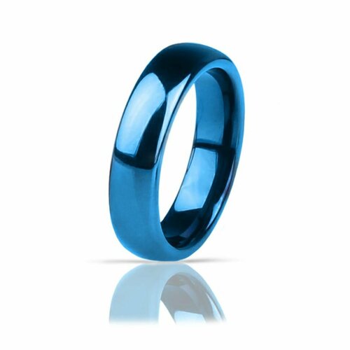 Кольцо обручальное, размер 22, синий