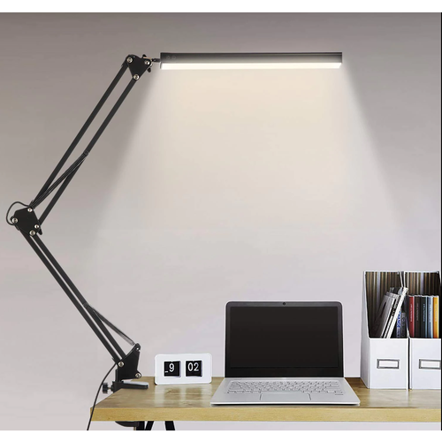 LED Лампа настольная светодиодная светильник, освещение рабочего стола, 3 температуры от 2700K до 6400K, 10 уровней яркости