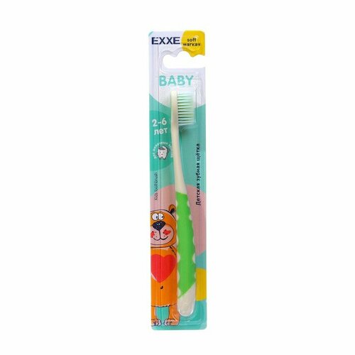 Exxe Детская зубная щетка EXXE Baby 2-6 лет, мягкая