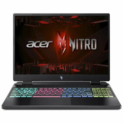 Ноутбук Acer Nitro 16 AN16-41-R5H9 16" (1920x1200) IPS/AMD Ryzen 5 7640HS/16GB DDR5/1TB SSD/RTX 4050 6GB/Без ОС, black (NH. QLKCD.002)