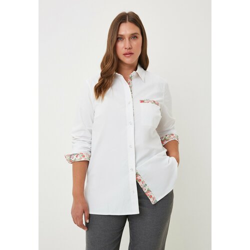 Блуза  Olsi, размер 60, белый
