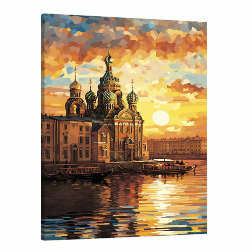 Интерьерная картина 50х70 "Питерская мозаика"