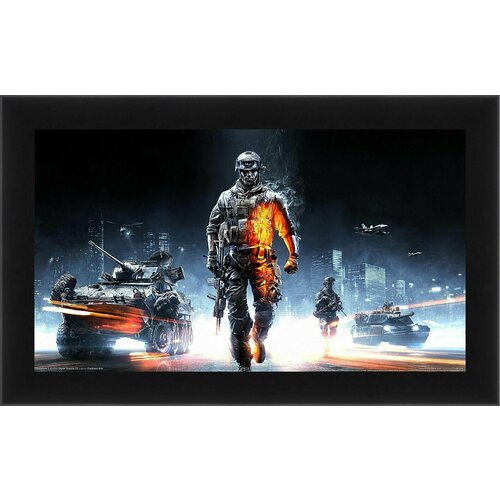 Плакат, постер на бумаге Battlefield 3. Размер 60х84 см
